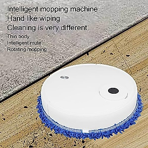 Pssopp Robot Vacuum and Mop Combo Mopping Machine Floor Wiping Machine Machine Cleaner Automatic for Supply Robotic Vacuums (White)