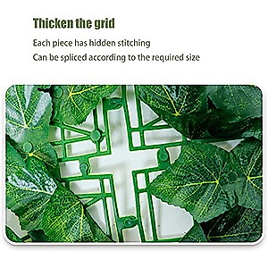 HACSYP Expandable Faux Privacy Fence Artificial Ivy Privacy Fence Screen | Artificial Green Leaf Plant Fence 40X118 Inch Wall Fence Panel | Terrace Garden Wedding Outdoor Decoration