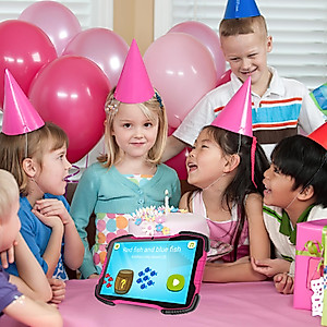 Kids Tablet 10 inch Tablet for Kids 64GB Toddler Tablet with Case, Kids Learning Android Tablet with WiFi Dual Camera IPS Screen Kids Software Installed Childrens Tablet for Toddlers YouTube