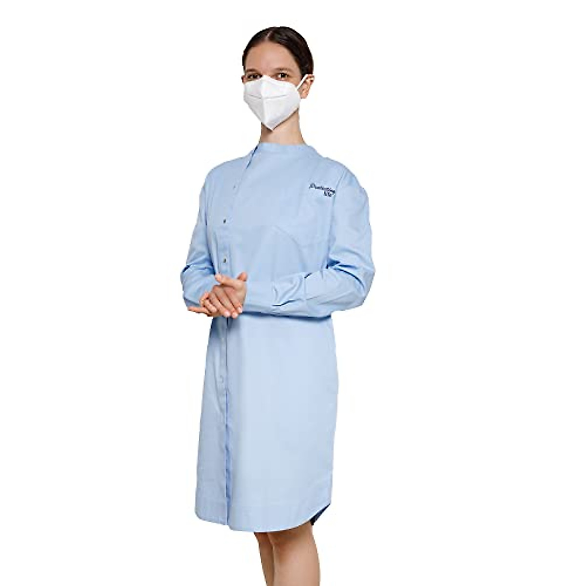 Medical Lab Coat For Women (Blue) (6/M)