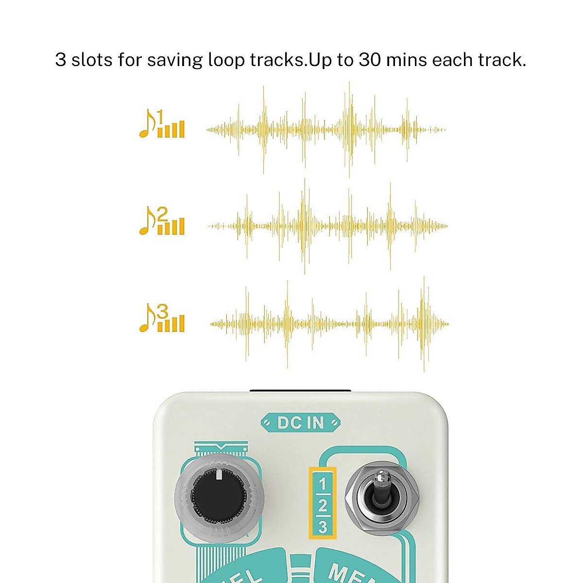 Donner Triple Looper Guitar Pedal & Donner DPA-1 Guitar Pedal Power Supply Adapter
