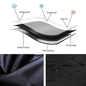 Bliifuu Patio Furniture Covers Waterproof, Square Patio Table and Chair Covers for All Weathers, Outdoor Furniture Covers for Patio Rattan Tables 49x49x29 inch