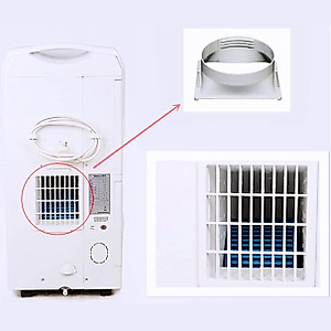 5.9 inch/6 inch Portable Air Conditioner Exhaust Hose Coupler Window Adapter A/C Unit Tube Connector Mobile air Conditioning Accessories Square to Round