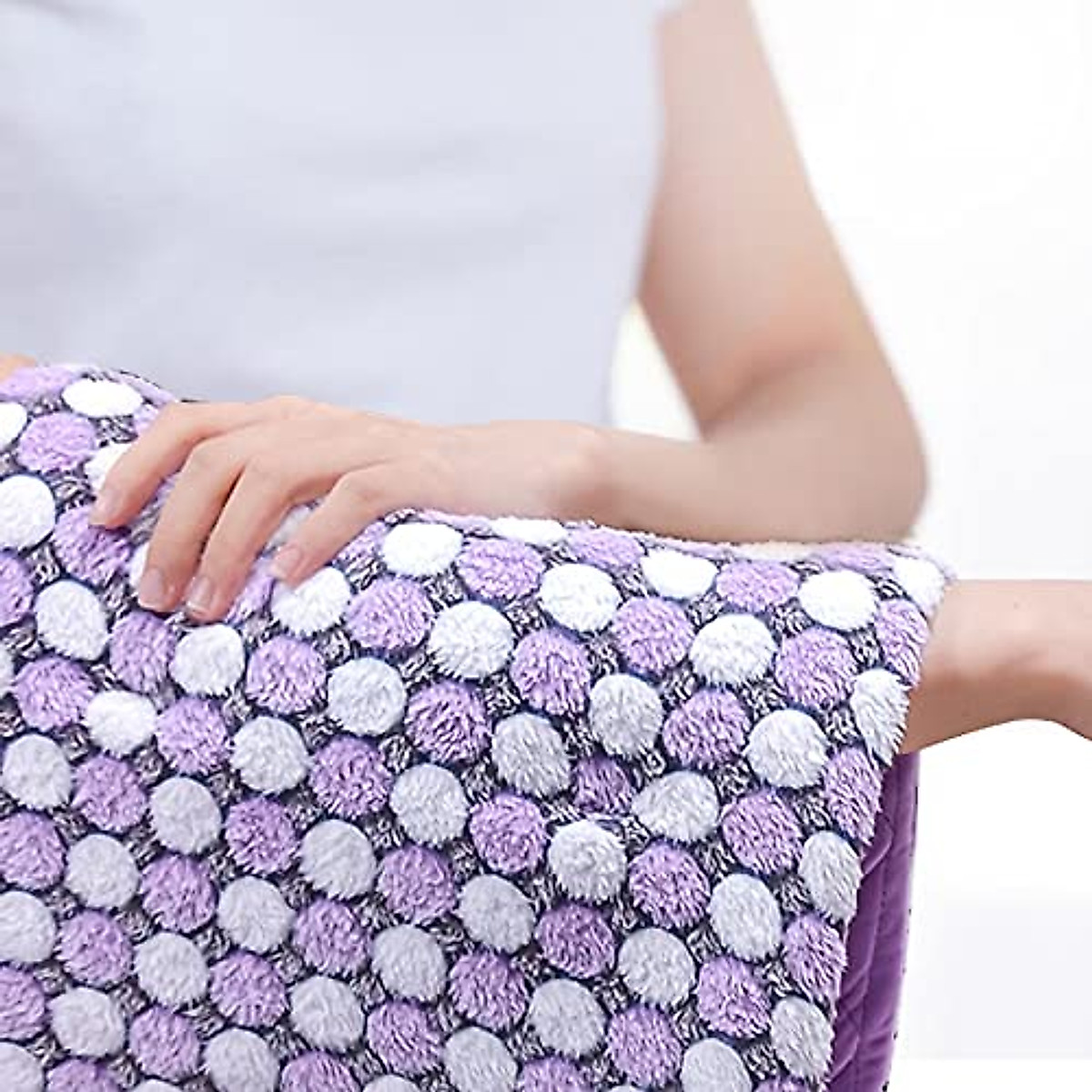 Pasonio Full Weighted Electric Heating Pad for Back Pain, Cramps, Relief - Auto Shut Off - 2.3lb Heat Pad with Moist & Dry Heat Therapy Options - Hot Heated Pad - (XL 12"x24") - PYQ01