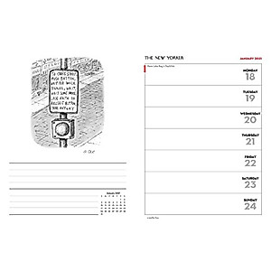 Cartoons from The New Yorker 16-Month 2020-2021 Weekly Planner Calendar