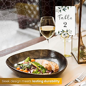 Generic 16 Pieces Table Card Holder 8 inches Table Number Holders Place Steel Card Holders for Photos, Food Signs, Memo Notes, Weddings, Restaurants, Birthdays