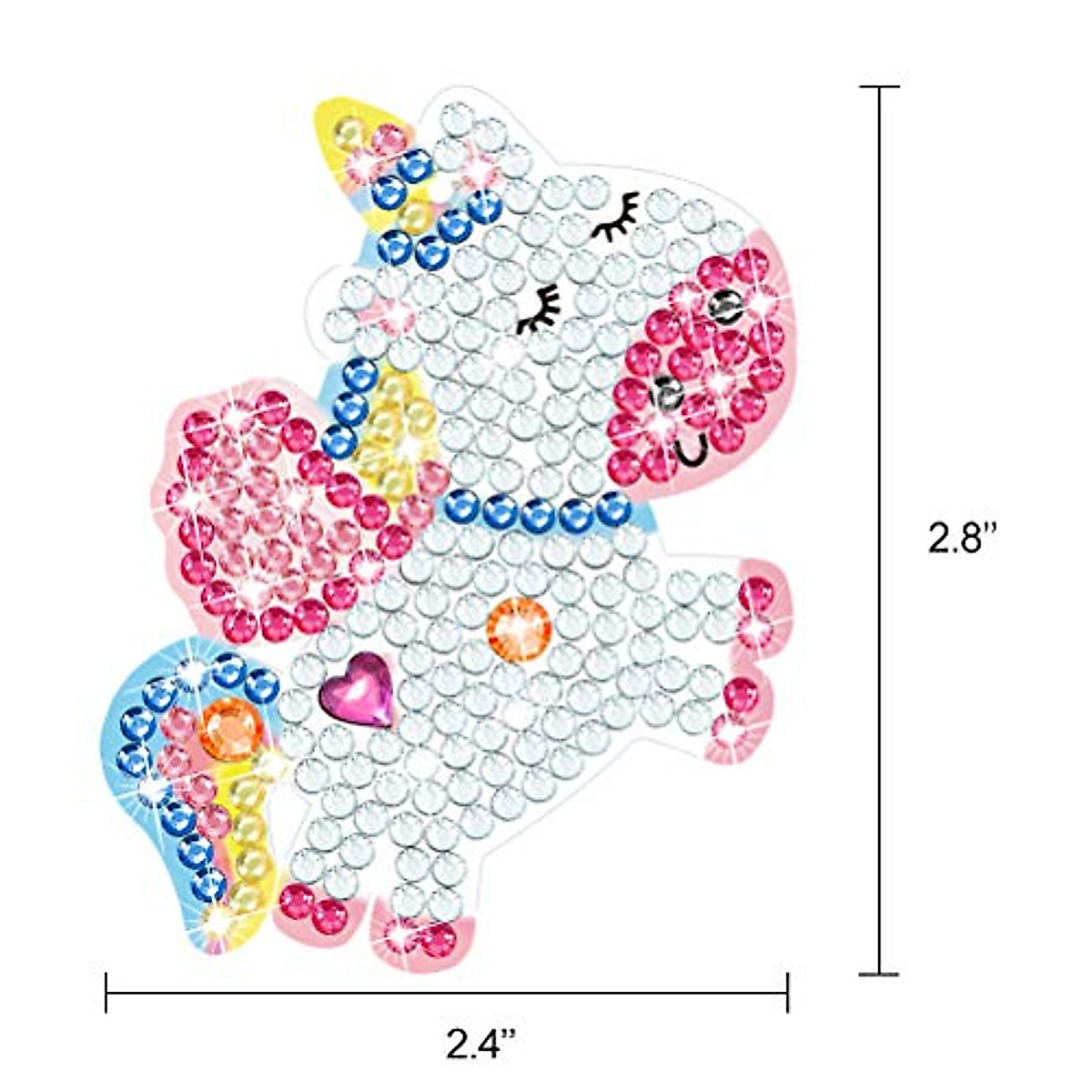 Oriental Cherry Arts and Crafts for Kids Ages 8-12 - Make Your Own GEM Keychains - 5D Diamond Art Painting by Numbers Kits Girls Kids Toddler Ages 3-5 4-6 6-8 Easter Basket Stuffers Valentines Gifts