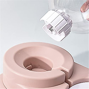 ZHUHW Bubble Pet Dog Bowls Cats Water Fountain Automatic Pet Feeder for Dogs Cats 1.8L Pet Drinking Dispenser Dog Double Bowl (Color : Blue)