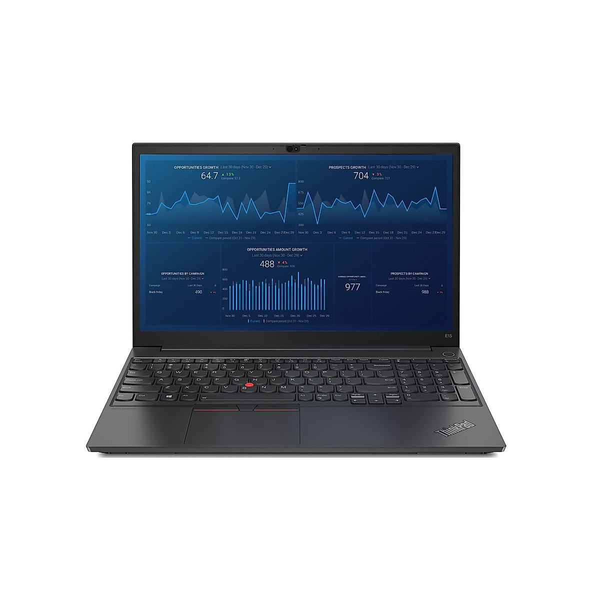 Lenovo ThinkPad E15 Gen 3 Business Laptop, 15.6" Full HD Display, AMD Ryzen 5 5500U Processor, 16GB DDR4 RAM, 512GB SSD, USB Type-C, Webcam, HDMI, Wi-Fi, Bluetooth, Windows 10 Pro, Black