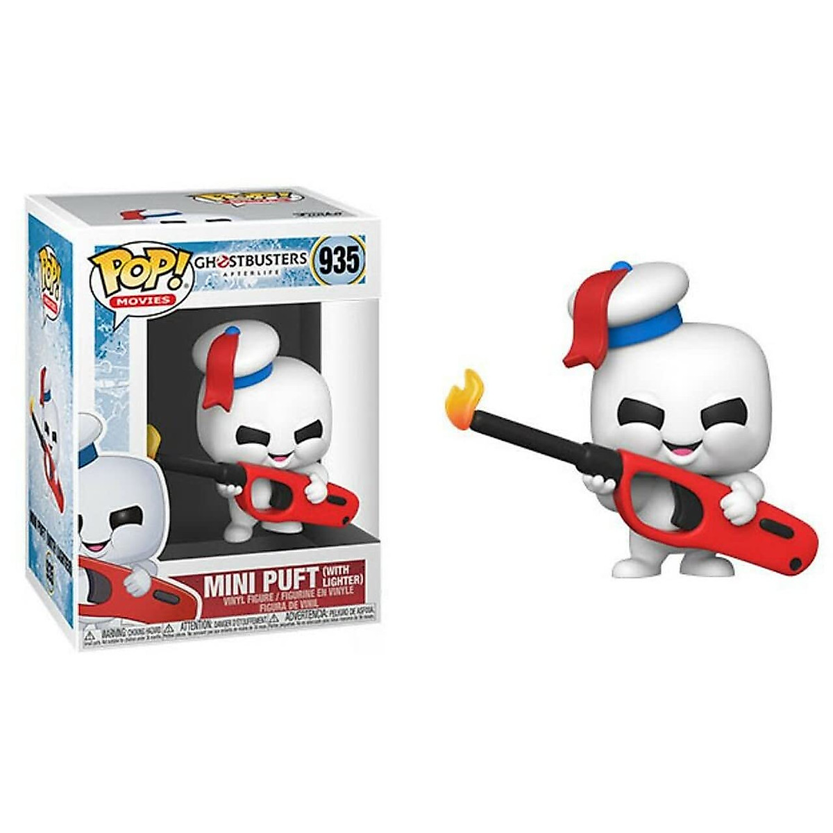 Funko Ghostbusters Afterlife - Mini Puft with Lighter Pop! Vinyl Figure (Bundled with Compatible Pop Box Protector Case)