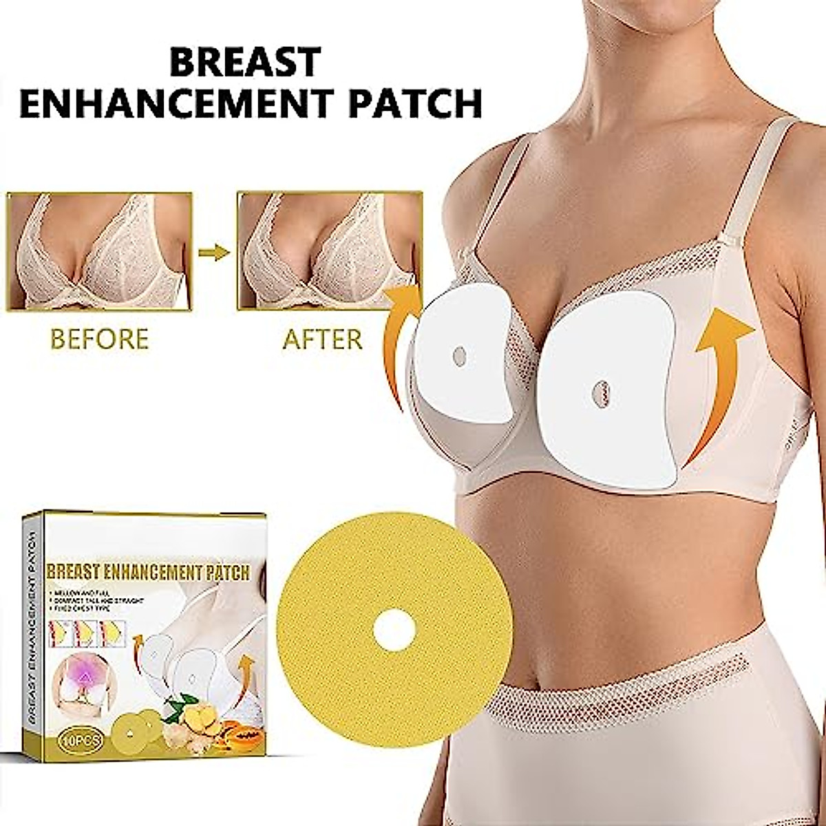 DYCECO Breast Enhancement Patch, Bozebi Breast Enhancement Patch, Fiitobeauty Breast Enhancement Upright Lifter Enlarger Patch, Natural Curves Breast Enhancement for Women (20pcs)