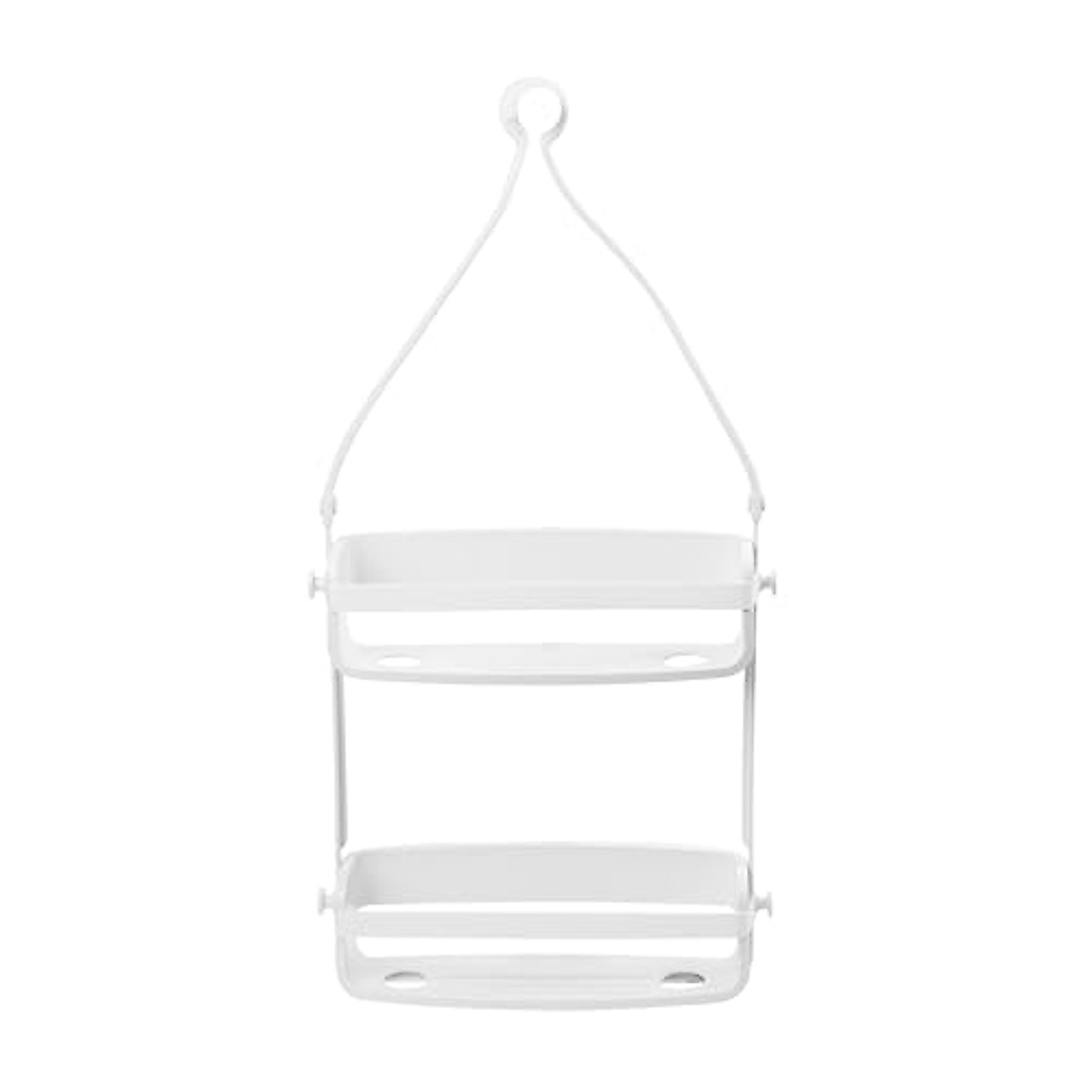 Umbra Flex Hanging Shower Caddy, Bathtub Shelf and Bathroom Organizer, White