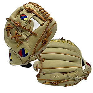 Ballgloves Vivid Series Intermediate Age Baseball Glove Right Hand Throw (Infield Camel Color)