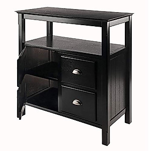 Winsome Wood Timber Buffet, Black