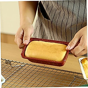 KICHOUSE Loaf Pan Nonstick Tools Bakeware Pans Stick Baking Oven Supply Accessory Inch Mini Pan Mold Toasting for Bakery Steel Non Loafs Home Wear- Reusable Molds Pullman Bread Pan