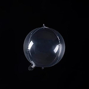 4D Clear Transparent Balloon 10 inch Mylar Helium Foil Balloon for Birthday Wedding Baby Shower Party Favor Supplies, Pack of 20