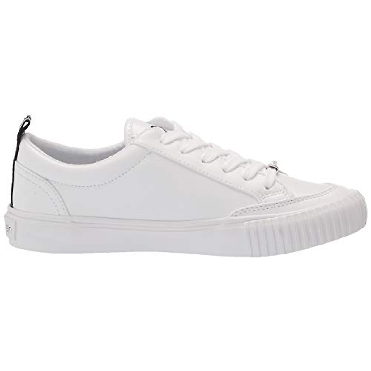 Calvin Klein Women's LARISS Sneaker, White 142, 7.5