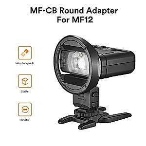 Godox MF-CB Round Adapter for MF12 MF12-K2 Macro Flash