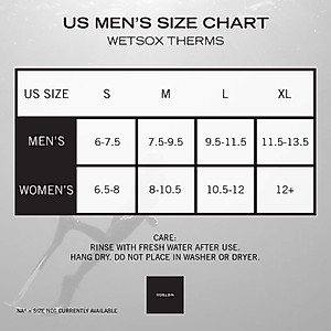 Wetsox Thermals Wetsuit Socks, 1mm Neoprene for Extra Warmth