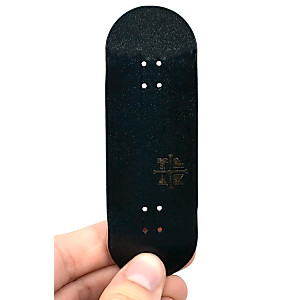 Prolific Series Complete Fingerboard with Upgraded Components - Pro Board Shape and Size, Bearing Wheels, Bushings and Trucks - 32mm x 97mm Handmade Wooden Board Edition