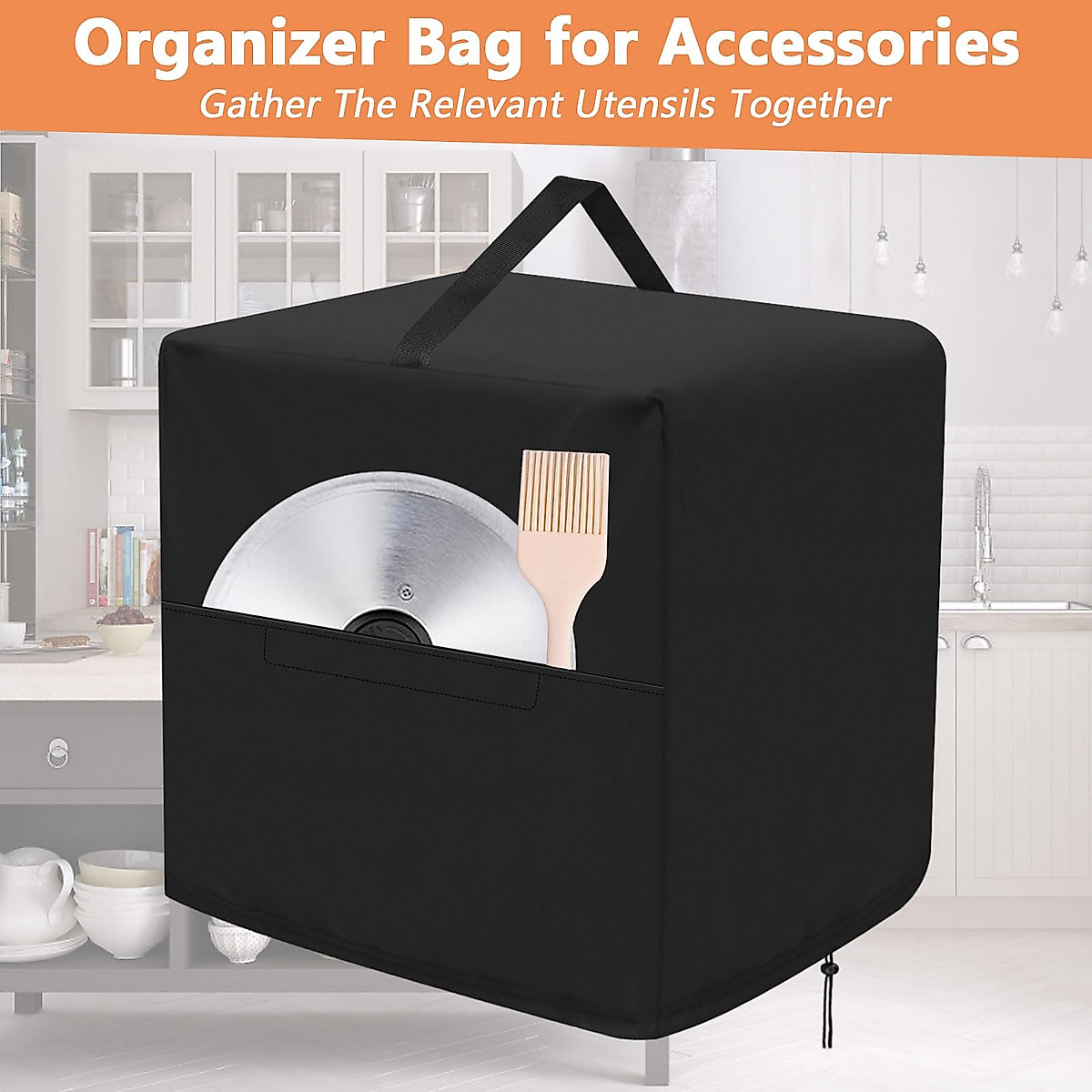 Fizentia Meat Slicer Cover Compatible with BESWOOD Meat Slicer/VEVOR Meat Slicer,Fit for 8"/10"/12" Meat Slicer Machine for Home/Commercial-20"Lx17"Wx15"H