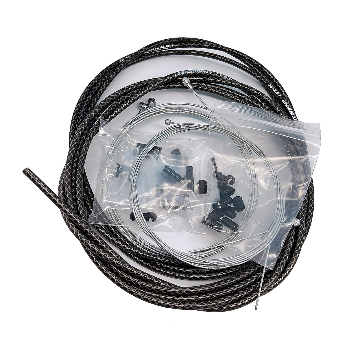 Akantor Jagwire Braided Mountain/Road DIY Kit - Complete Brake & Shifter Cable and Housing Kit BK