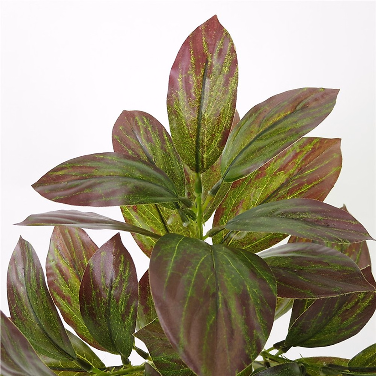 Shineweb 1Pc 3 Branches Artificial Magnolia Leaves Plants Garland Home Kitchen Garden Office Wedding Wall Decor Purple