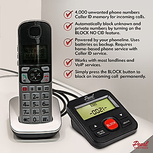 Caller Id Box for Landline Phone Number Lcd Display with Call Blocker - Stop Unwanted Calls, Robocalls, Spam, Telemarketers