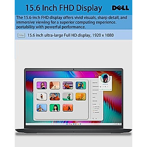 Dell Inspiron 15 3000 Business Laptop Computer, 15.6 Inch FHD PC Laptop, Intel Quad Core i5, Windows 11 Pro, 16GB RAM, 1TB HDD, Lifetime Microsoft Office, Numeric Keyboard, HDMI, Black