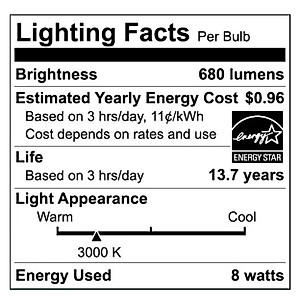 EcoSmart BR30 65W Equivalent Dimmable LED Light Bulbs Bright White (6-Pack)