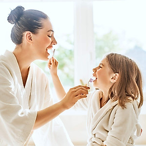 Rain Organic Bamboo Baby Kids Toothbrush - 100% Safe Infant Toddler Toothbrush 6 to 12 Months and Up, Natural BPA-Free Biodegradable Wood Toothbrush Extra Soft Bristles Children's Dental Care (3 Pack)