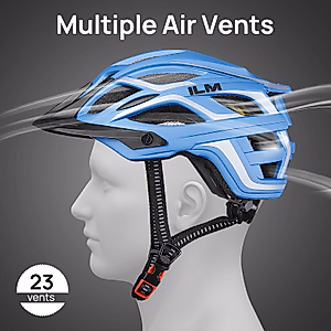 ILM MIPS Bike Helmet Adult Cycling Mountain Road Riding Helmet for Men Women Lightweight and Adjustable B3-23A