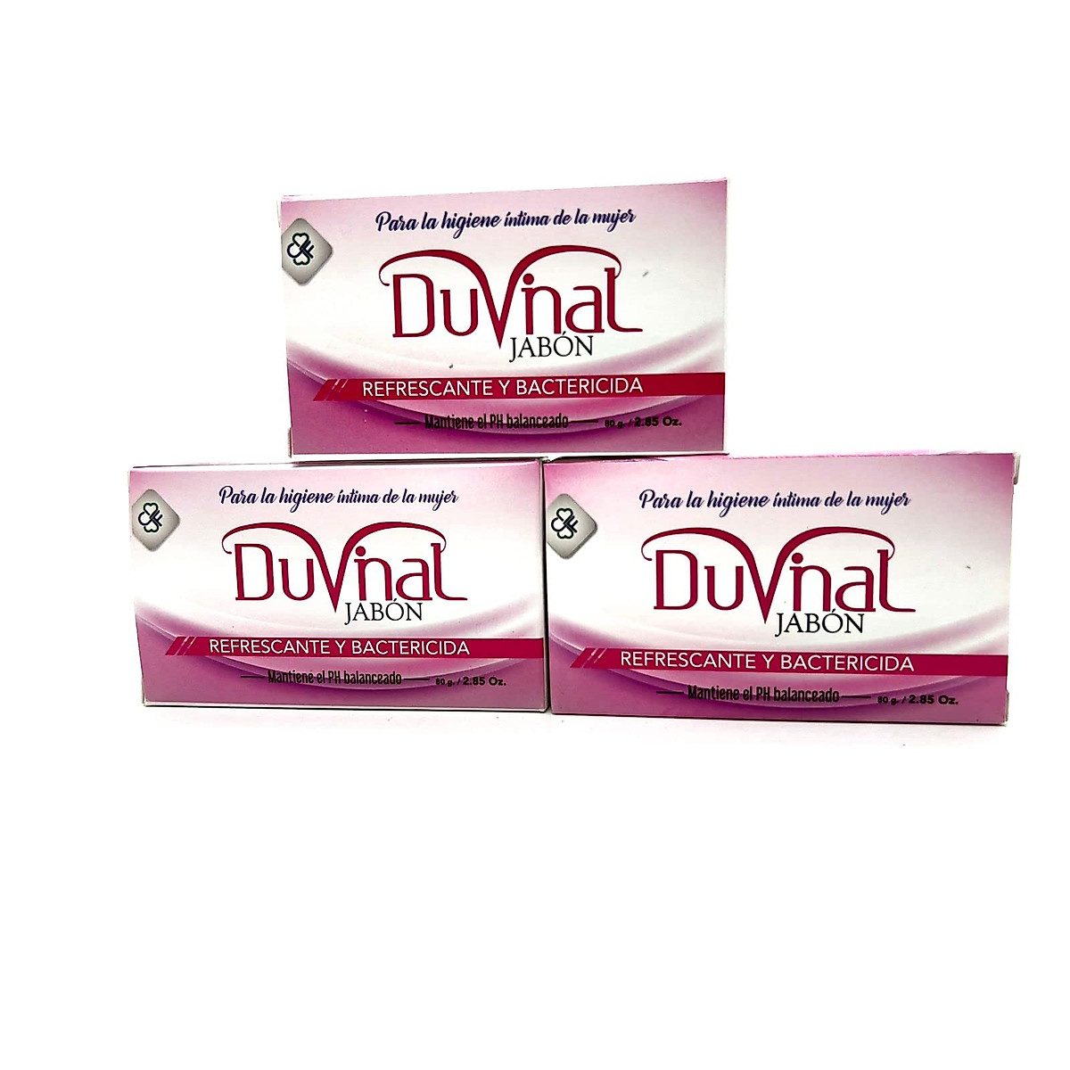 Duvinal Jabon Intimo Femenino en Barra. 3 pack para equilibrio del pH - Probióticos e ingredientes naturales - Elimina el olor - Salud vaginal - Lavado femenino - Hidratante íntimo