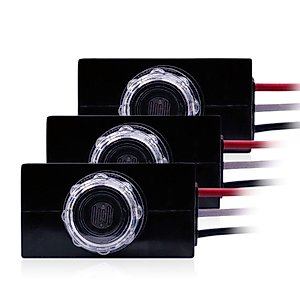 CHISWEAR Dusk to Dawn Sensor Photoelectric Switch Wire-in photocell Sensor Post Eye Light Control IP65 Waterproof Photocell for Outdoor Lights