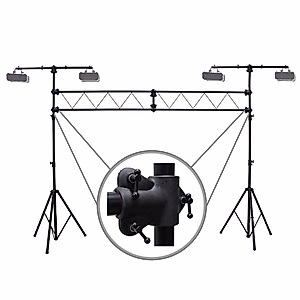 Harmony Audio HA-TRUSSKIT Pro Audio DJ 10 Foot Lighting Truss Package with (2) Tripod Stands