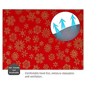 Inch) Christmas Cotton Fabric Squares Quilting Fabric Patchwork Precut Fabric Scraps for DIY Sewing Quilting for Xmas Sewing Scrapbooking Quilting Crafting(9.8 x 9.8 9Pcs