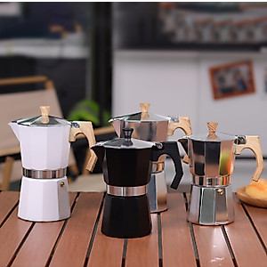 wedrink Stovetop Espresso Maker Aluminum Moka Pot 9 Espresso Cup-15.2OZ Cuban Coffee Maker Stove top Coffee Maker Moka Italian Espresso