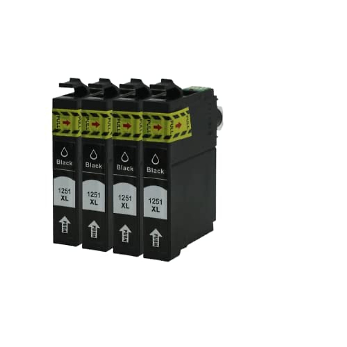 Tracyink Remanufactured Ink Cartridge Replacement for Epson 125 T125 Used for Workforce 320 323 325 520 Stylus NX125 NX127 NX130 NX230 NX420 NX530 NX625 Printer(4 Black)