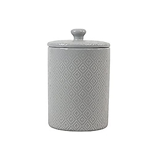10 Strawberry Street Kitchen Canister Set, 3 Piece, Diamond Gray