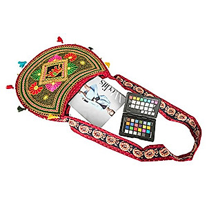 Sling Cross body Elephant Hobo Women Messenger Shoulder Bag Red Embroidered Hippie Casual Colorful Medium Small Satchel Tote