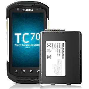 Replacement Battery for Zebra Symbol TC77 TC70 TC75 TC72 TC70x TC75x TC700K TC77HL TC720L Handheld Barcode Scanner BT-000318 82-171249-01/02 BTRY-TC7X-46MA2 BTRY-TC70X-46MA1-01
