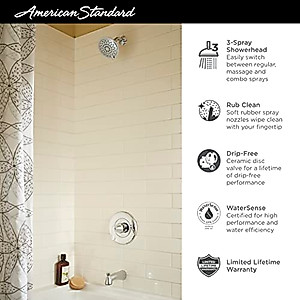 American Standard 7413508.295 Chatfield Tub/Shower Trim Kit, Brushed Nickel