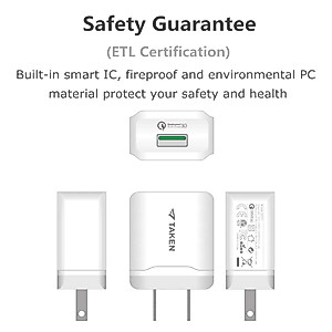 6ft Magnetic Charging Cable Compatible for Arlo Pro,Charging Cable with Adapter Compatible with Arlo Pro, Arlo Pro 2, Arlo Go,Outdoor Charging Cable Weatherproof Power Adapter & Power Cable - White