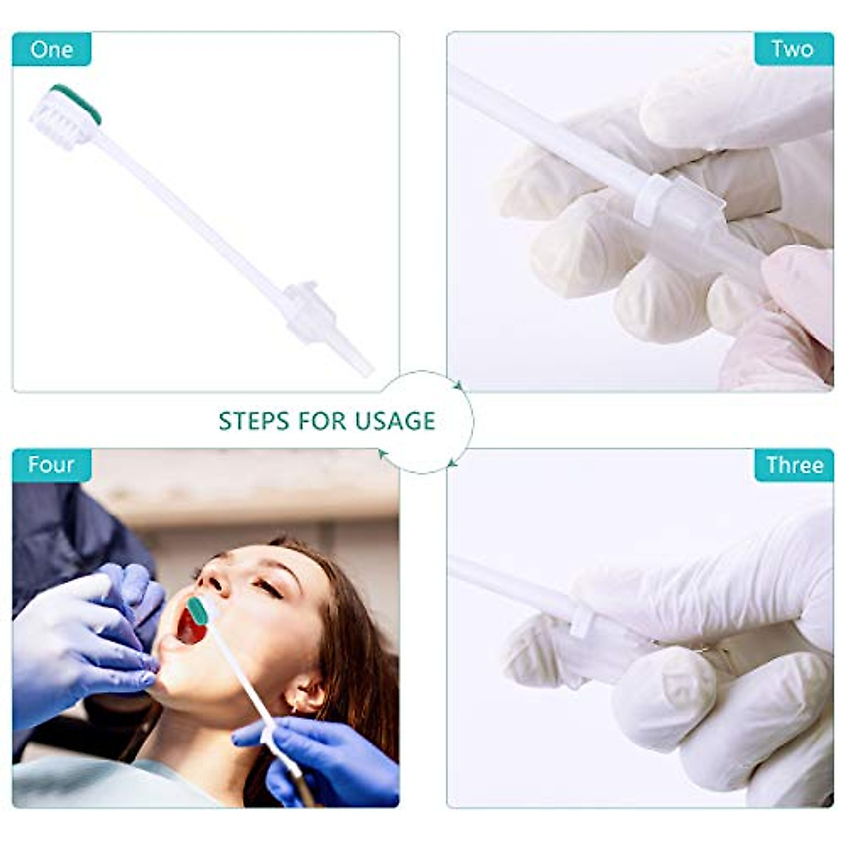 wellgler Oral Care Single Use Suction Swab Toothbrush（20pcs）