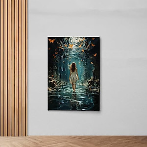 Abstract Painting Buy Canvas Wall Art, Butterfly Painting Art, Butterfly canvas, bedroom Butterfly wall art,Watercolor abstract Butterfly canvas painting