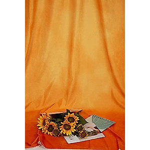 Kate 5x7ft Orange Abstract Backdrops Microfiber Orange Portrait Background for Photoshoot, for Photography, for Birthday