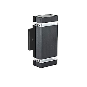 LMP 2 Pack LED Square Up and Down Lights Outdoor Wall Light，Body in Aluminum Waterproof Outdoor Wall Lamps，3000k 5W with Certificate ETL