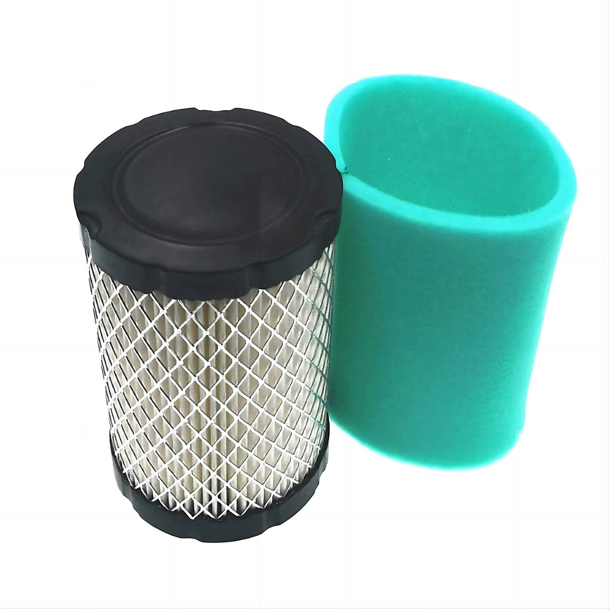 Fremnily 796031 Air Filter with 797704 Pre Filter Compatible with Briggs Stratton 992376 590825 591334 594201 OEM Air Cleaner Cartridge Fits Lawn Mower Air Cleaner Element