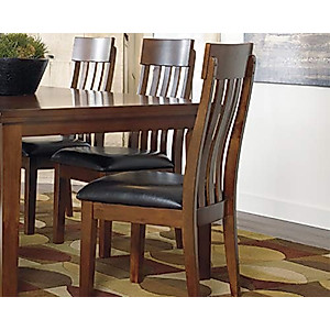 Signature Design by Ashley Ralene Rake Back Dining Room Chair 2 Count, Medium Brown