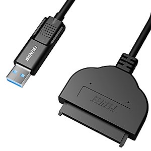 BENFEI SATA to USB Cable, 2in1 USB-C/USB 3.0 to SATA III Hard Driver Adapter Compatible for 2.5 inch HDD and SSD